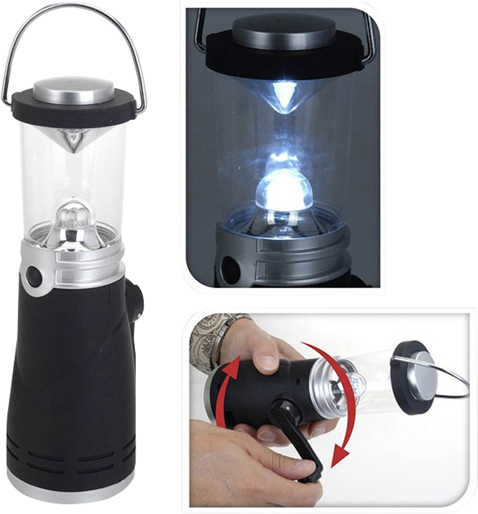 Eaxus Dynamo LED Camping Lamp met Slinger - Berger Camping