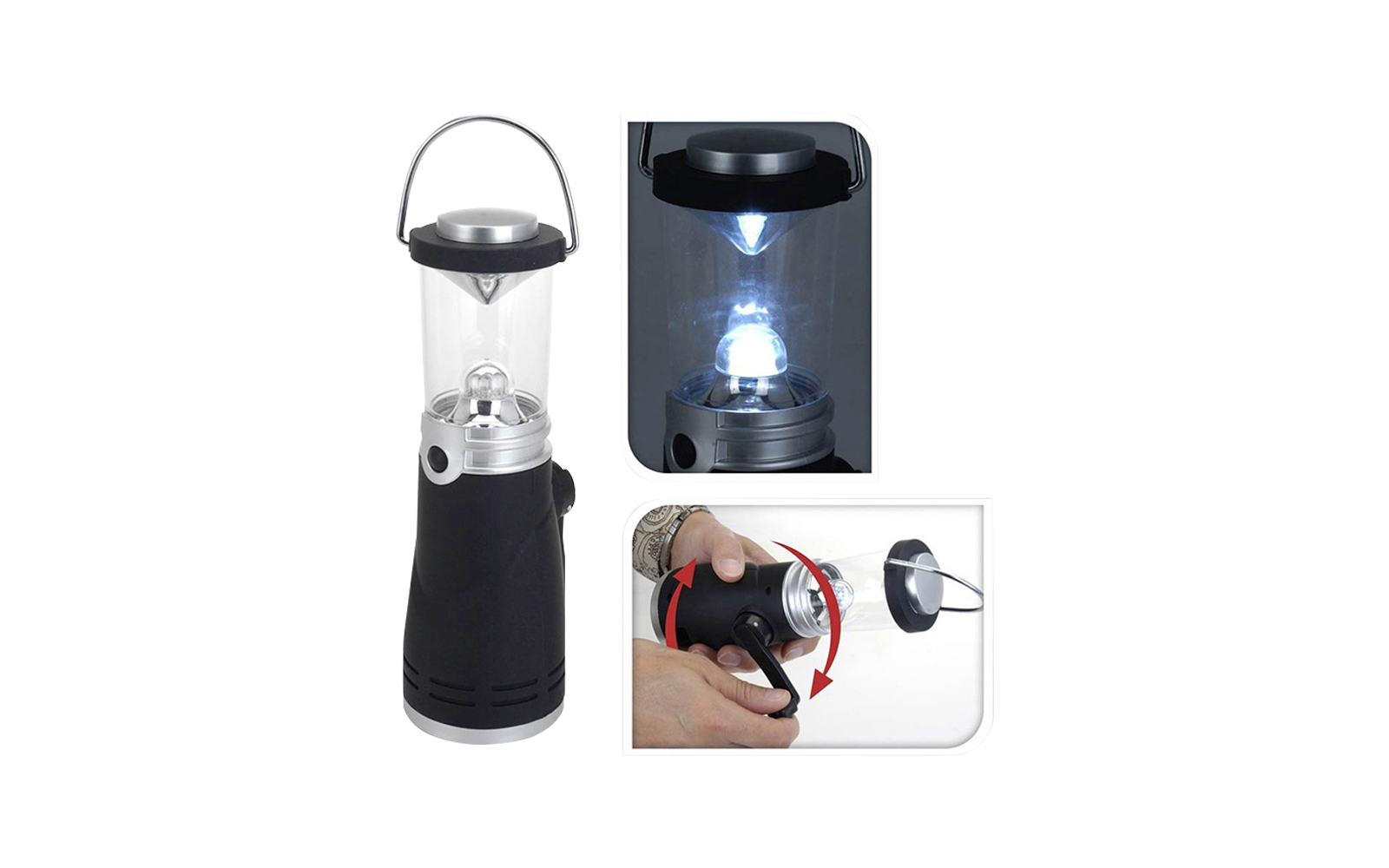 Eaxus Dynamo LED Camping Lamp met Slinger - Berger Camping